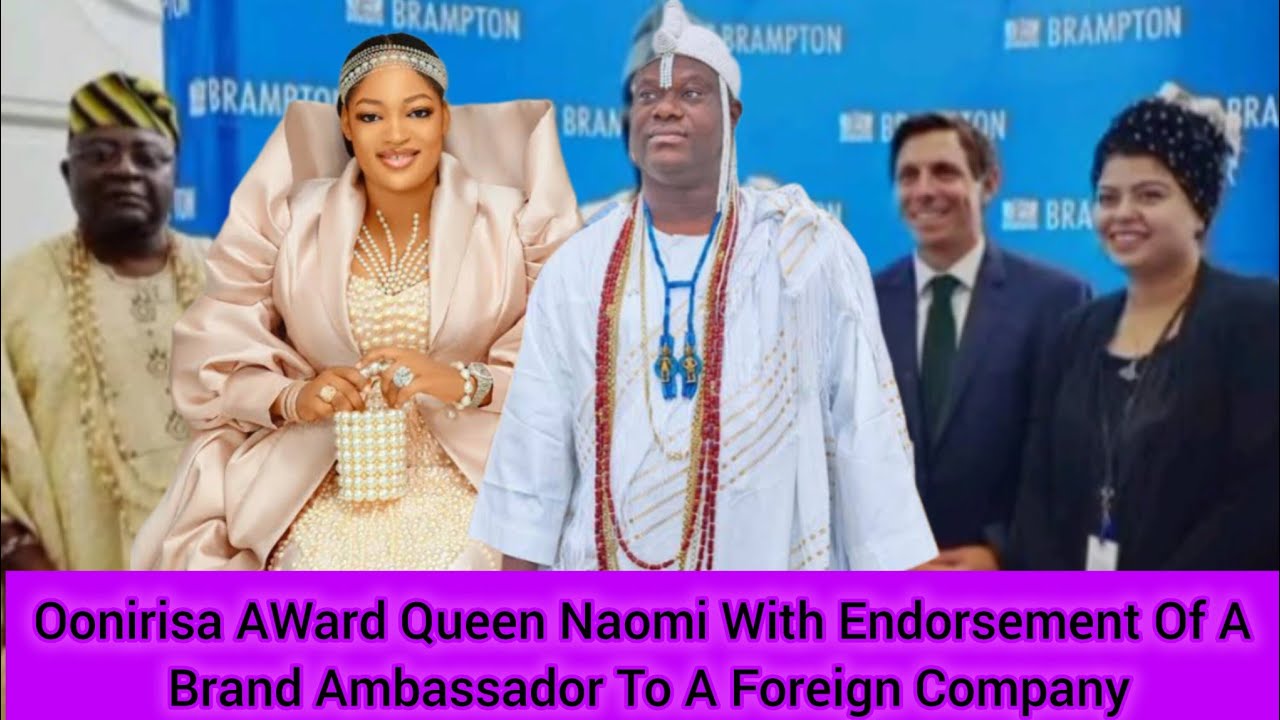 Oonirisa AWard Queen Naomi With Endorsement Of A Brand Ambassador To A ...
