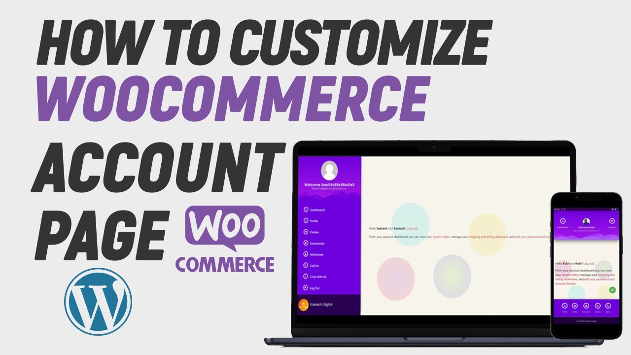 How To Customize Woocommerce Account Page Using Elementor And Visibility Logic For Elementor