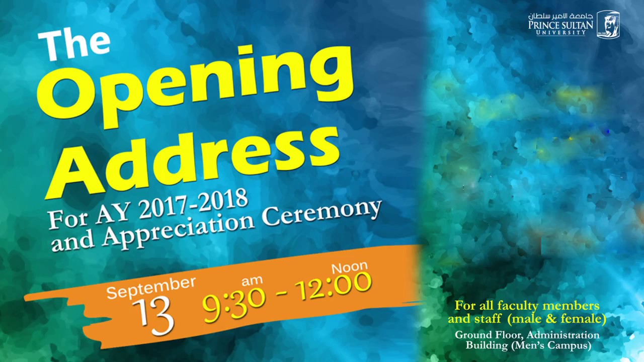 opening Address - YouTube