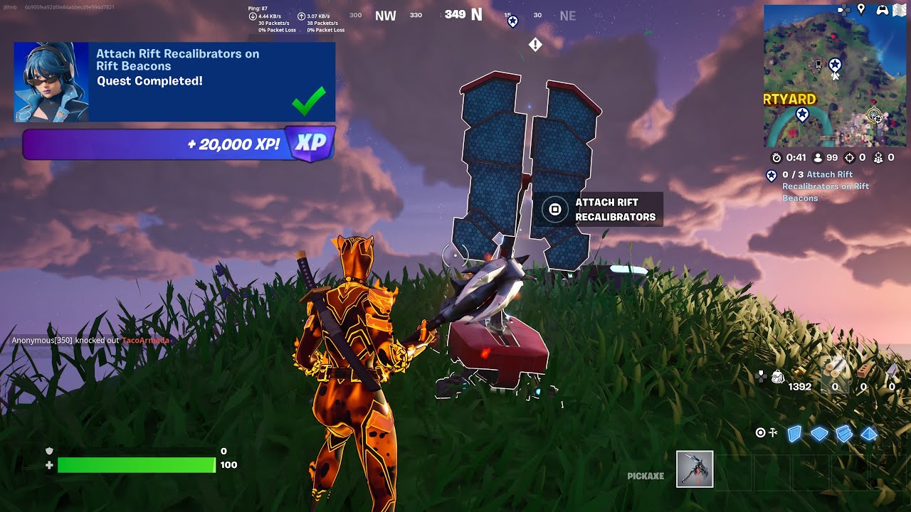 Fortnite - Attach Rift Recalibrators On Rift Beacons (Shuris Invention ...