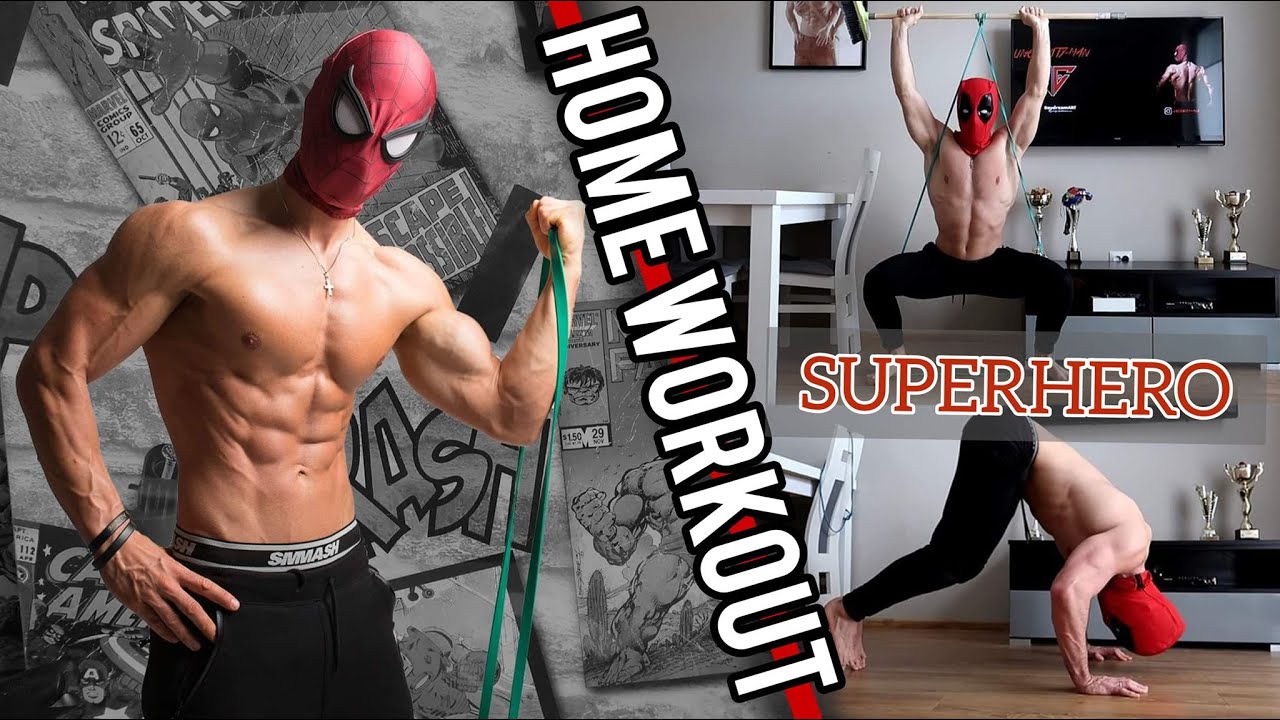 SuperHero Full Body Workout at Home (No Gym No Weight). - YouTube