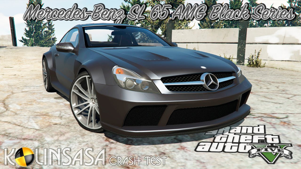 GTA 5 Crash test - Mercedes-Benz SL 65 AMG Black Series - YouTube