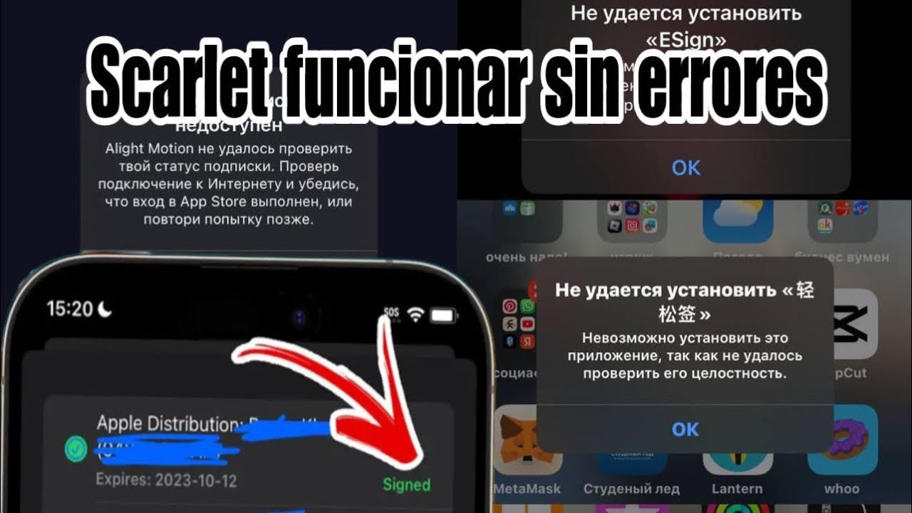 TUTORIAL Scarlet iOS para iPhone y iPad con Certificados La Guía Definitiva con Cero Errores ...