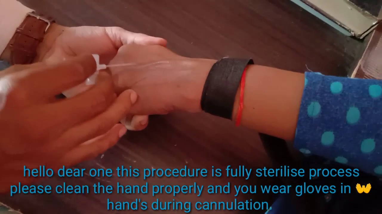 Cannula Insertion Technique | cannulation technique | intravenous ...