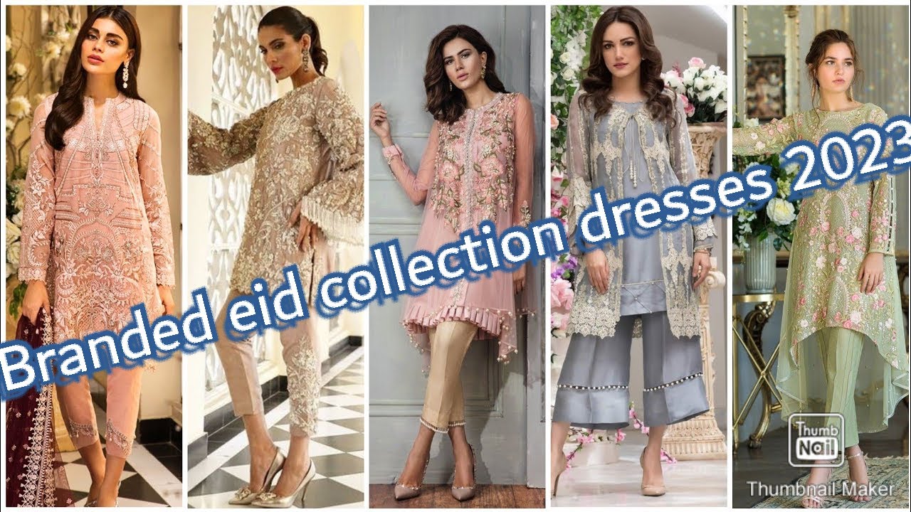 Branded eid collection dresses 2023/dress designs - YouTube