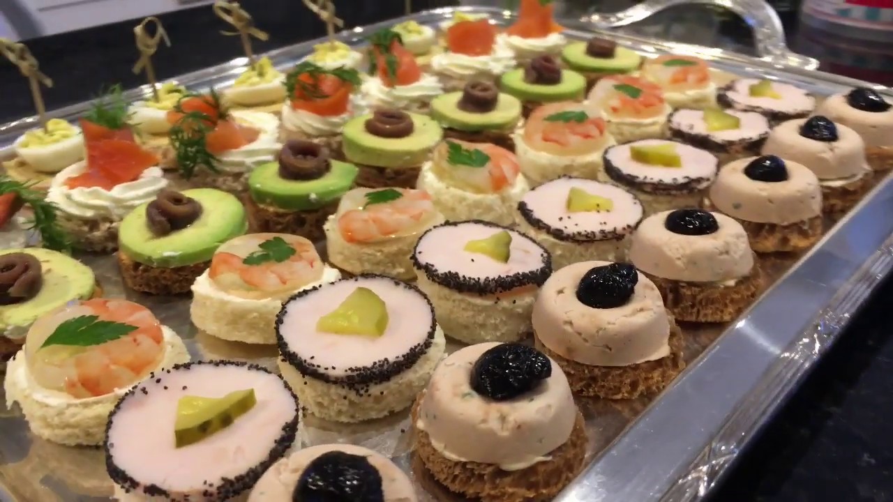 Plateau de Canapés Soirées prestiges. - YouTube