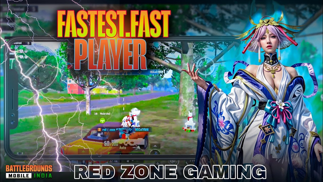 FASTEST.FAST PLAYER RED ZONE GAMING 💪 BGMI PUBG MOBILE please subscribe ...
