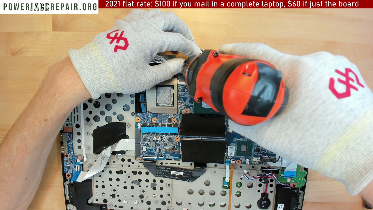 EVO EVOO GAMING EG-LP6-BK laptop charge port power jack repair fix ...
