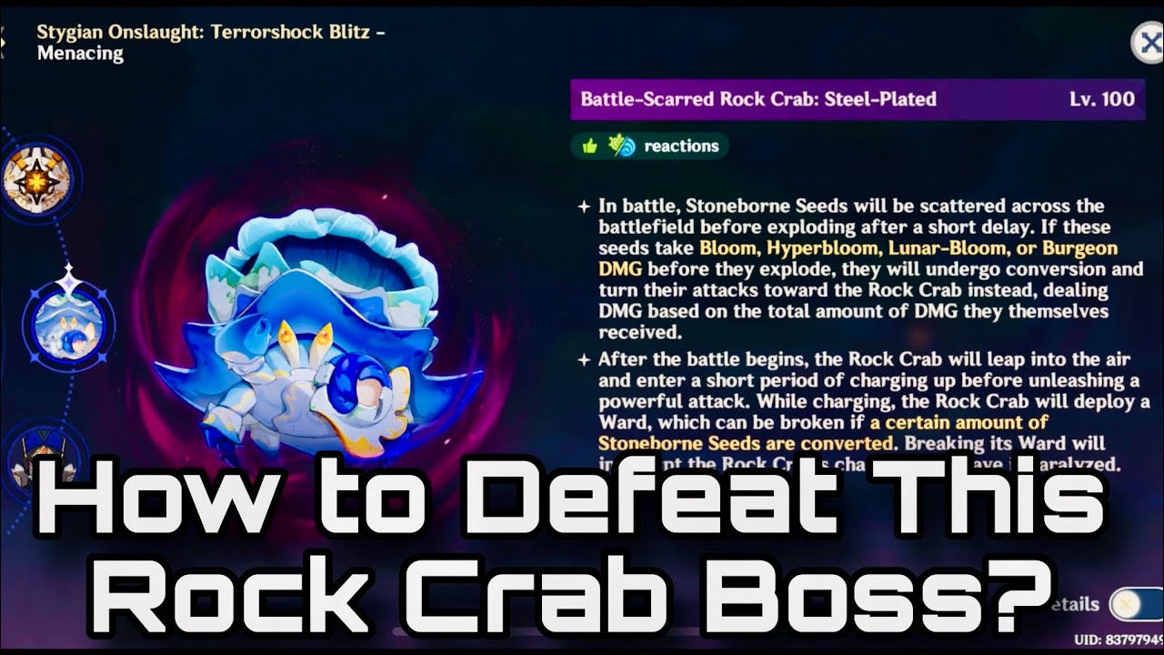 How to Defeat Battle-Scarred Rock Crab Steel-Plated Lv.100 | Stygian ...