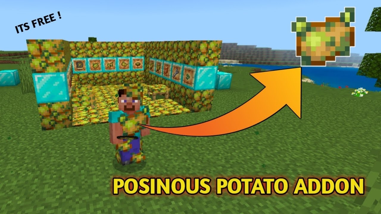 POSINOUS POTATO ADDON FOR MINECRAFT PE || ALL POSINOUS ITEMS 😱 || - YouTube