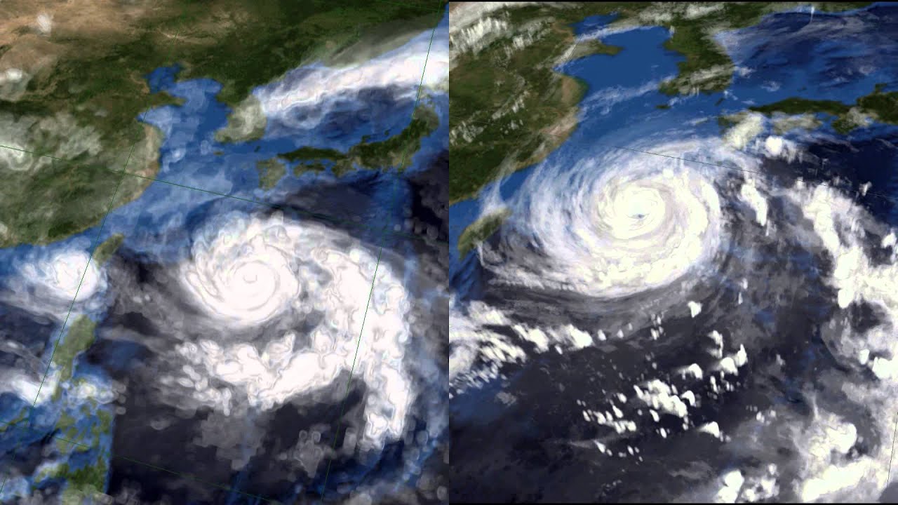 NICAM: Focus on the Typhoon Bolaven in Global Simulation - YouTube