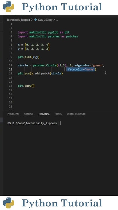 Add Circle Patch To Matplotlib Graph | Python Tutorial - YouTube