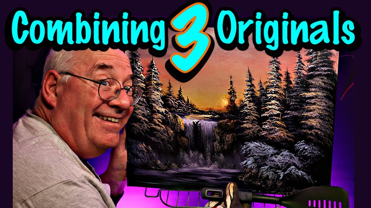 Combining 3 Bob Ross Paintings | Guarenteed win everytime - Right ...