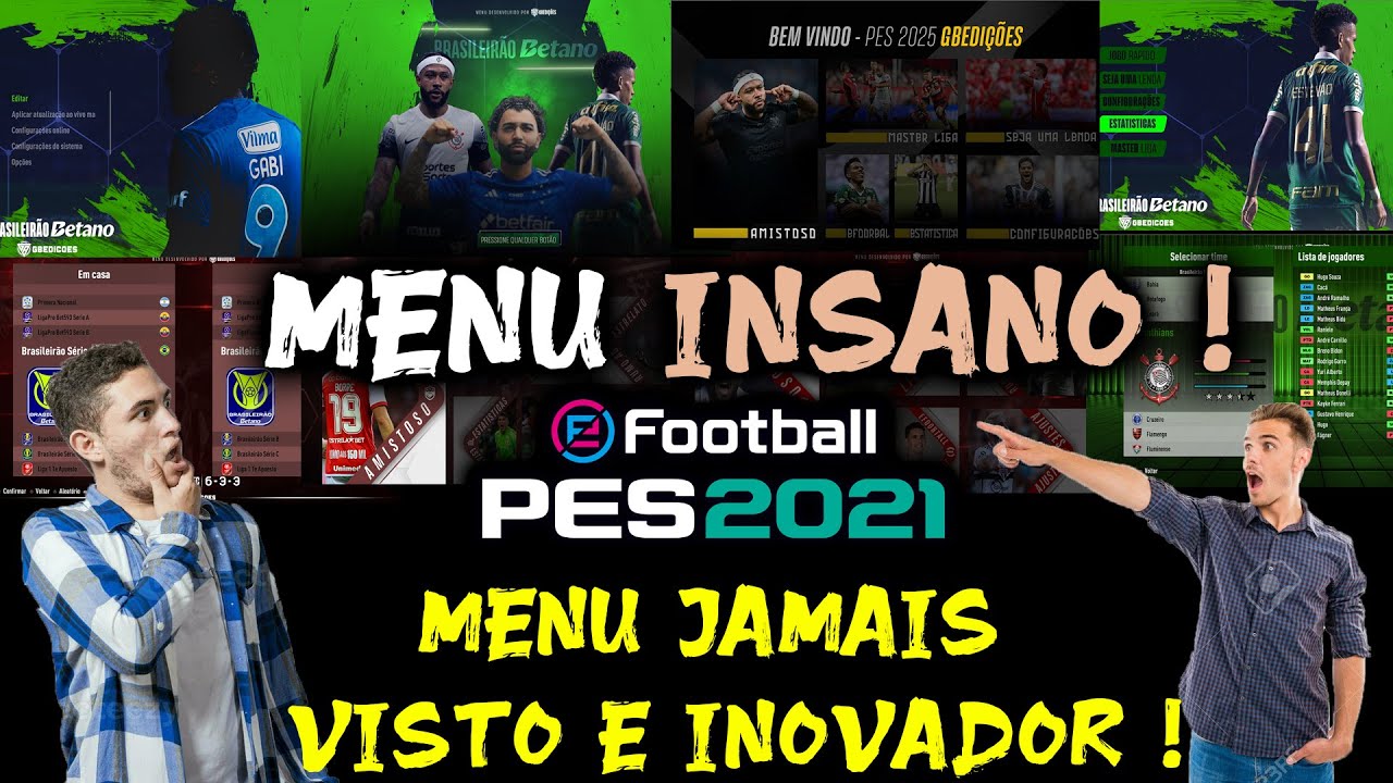 PES 2021 - COMO TER UM MENU PERSONALIZADO INSANO NO SEU PATCH ...