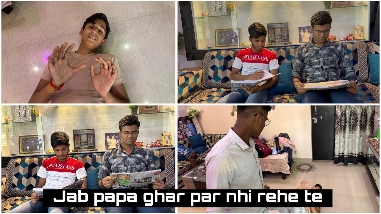 Jab papa ghar par rehe te hai tab bachho ka haal / full comedy video ...