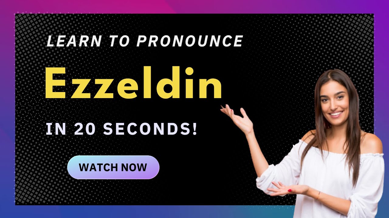 How to Pronounce Ezzeldin (US/American Pronunciation) - YouTube
