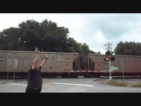 CSX Coal Train Man Gets Nowhere Chasing Train - YouTube