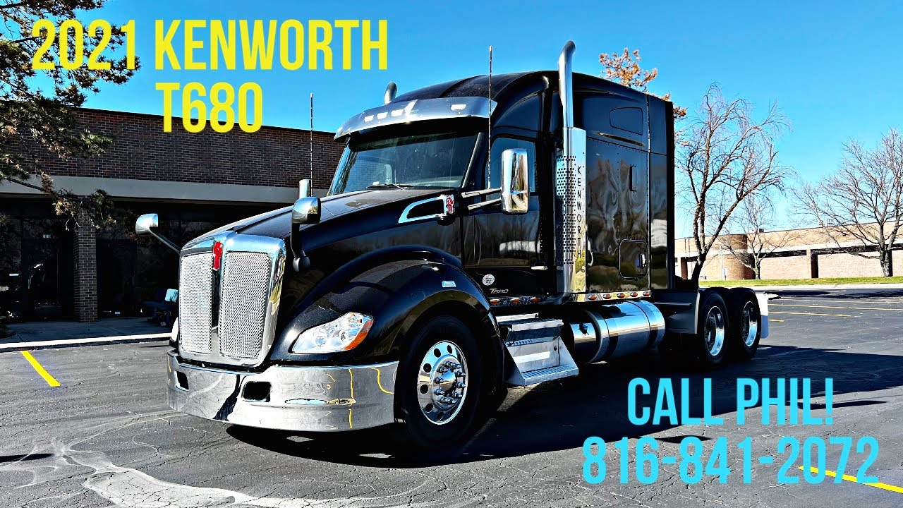 2021 Kenworth T680 Mid Roof Sleeper - YouTube