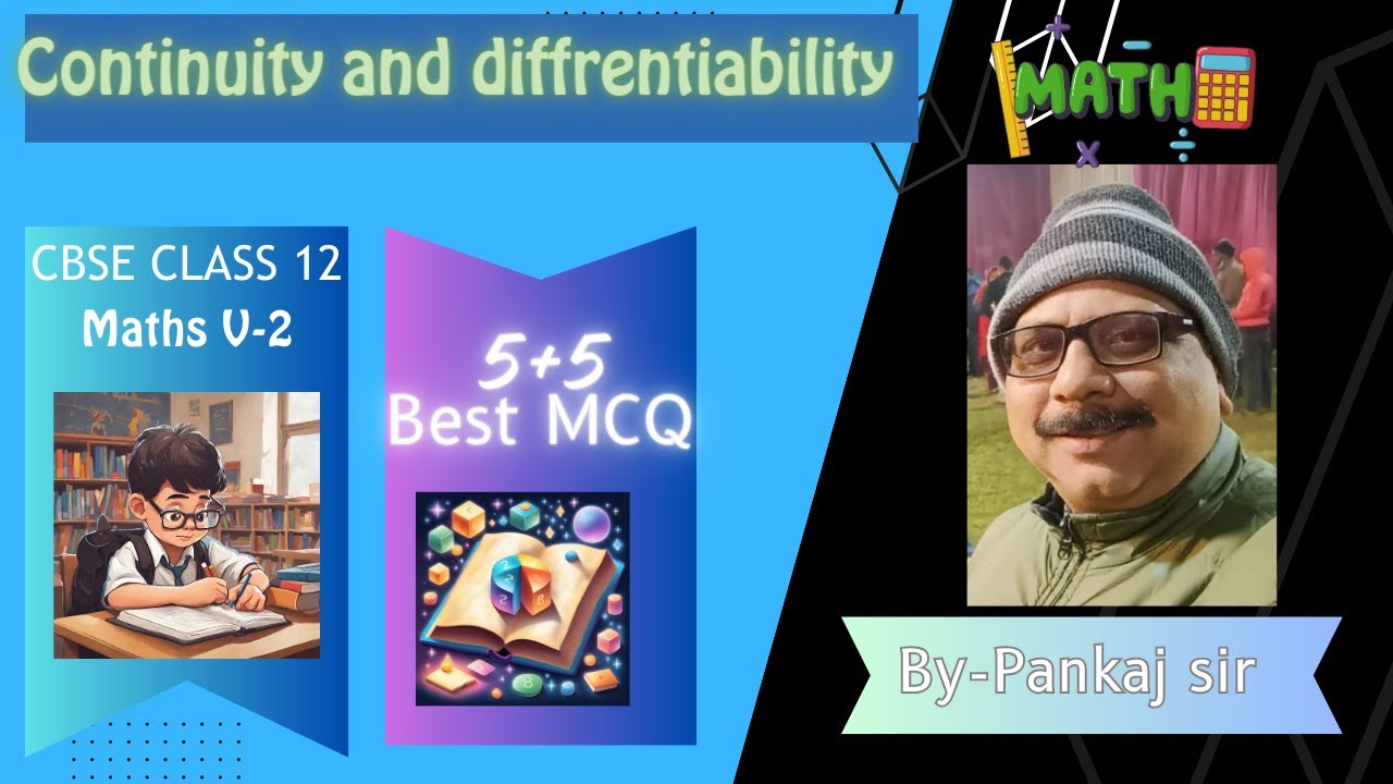continuity and diffrentiability CBSE class 12 math V-2 - YouTube