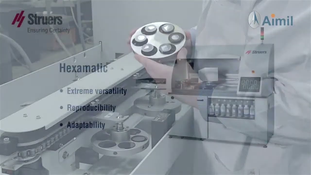 Hexamatic - Struers Fully Automatic Grinding Polishing Machine - Aimil ...