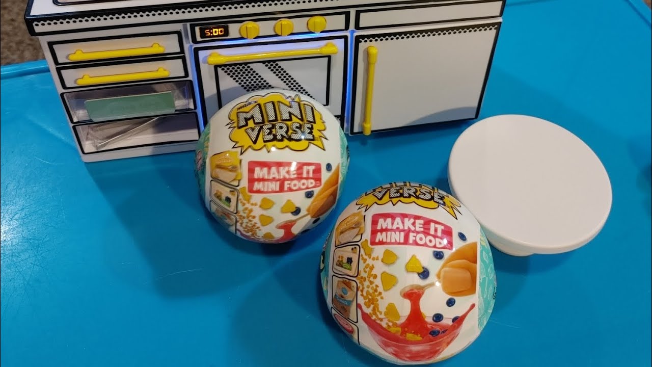 Miniverse Make It Mini Foods, Cafe Series 3 Mystery Ball opening - YouTube