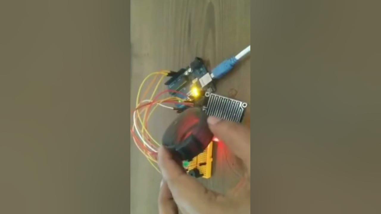 Rain Detector With Arduino Code Arduino Tinkercad Arduinoboard Simulator Arduinoproject