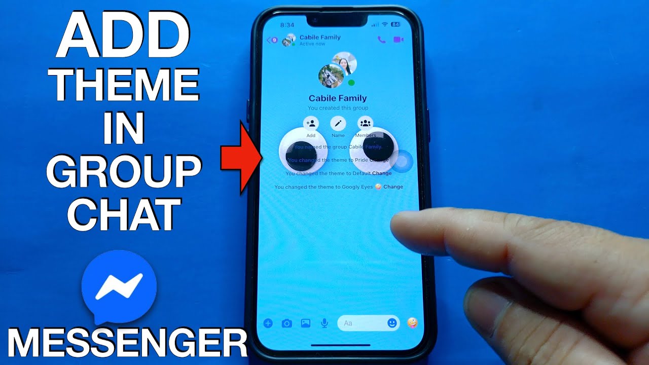 How to Create Theme in Facebook Messenger Group Chat - YouTube