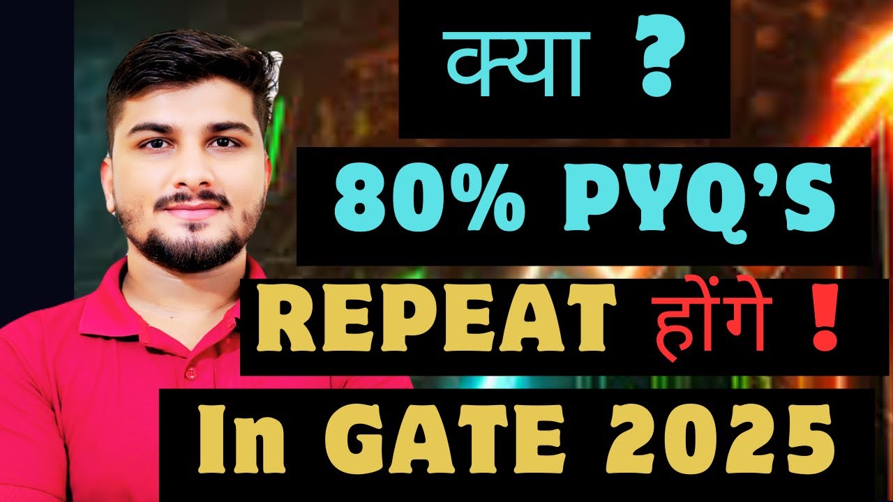Importance of PYQ's in GATE exam 🔥 || GATE 2025 #gate #gatecse #iit # ...