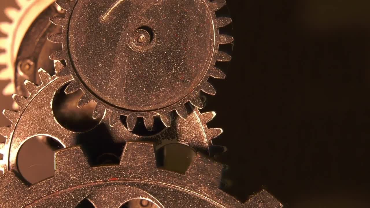 Rusty Metallic Clock Gears Stock Video - YouTube