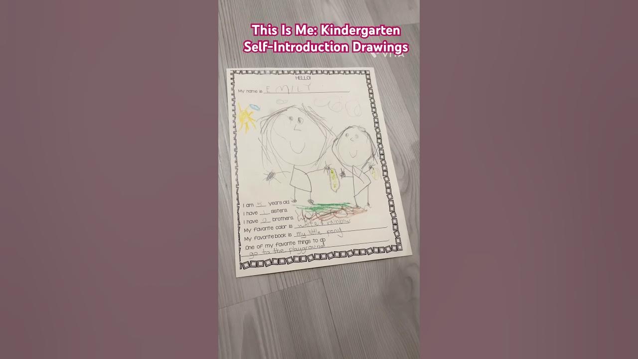 This Is Me: Kindergarten Self-Introduction Drawings #shorts # ...