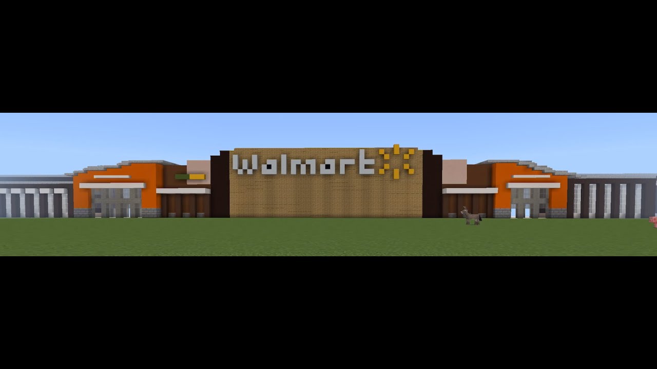 Inside CONSTRUCTION Walmart Supercenter Hills Village Area in Minecraft ...