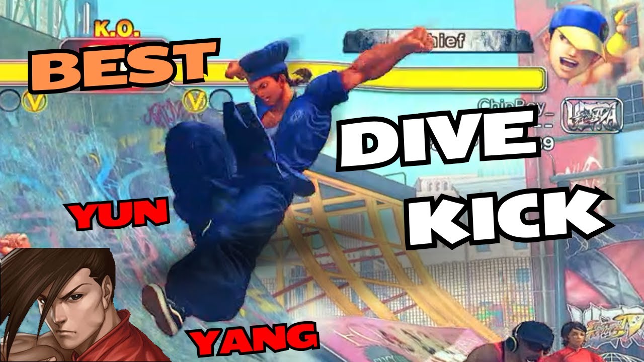 Playing USF4 Best Dive Kick - Yun or Yang - YouTube