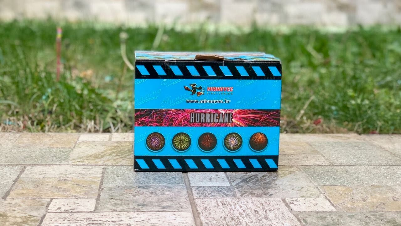 Hurricane firework box, Mirnovec - YouTube