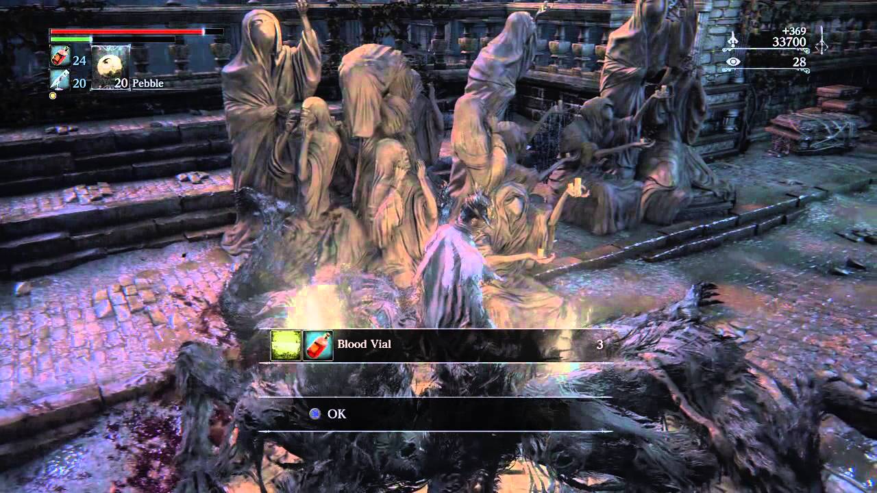 Bloodborne™ - Easy Blood Vial Farming | Great Bridge - YouTube