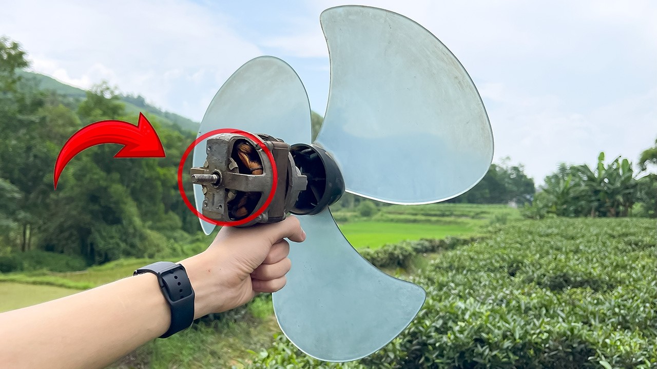Hidden uses for electric fan motor😱!! convert electric fan motor into ...