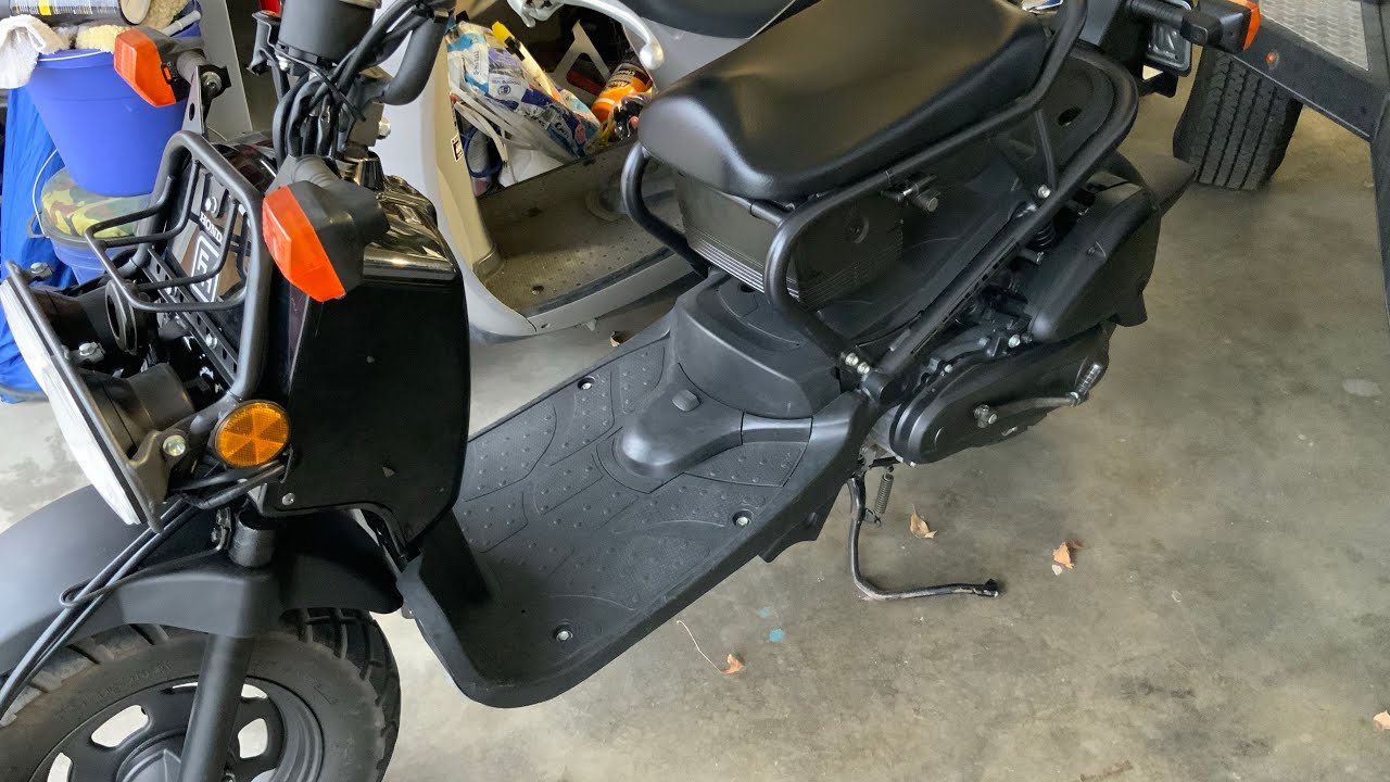 Honda Ruckus storage (homemade) - YouTube