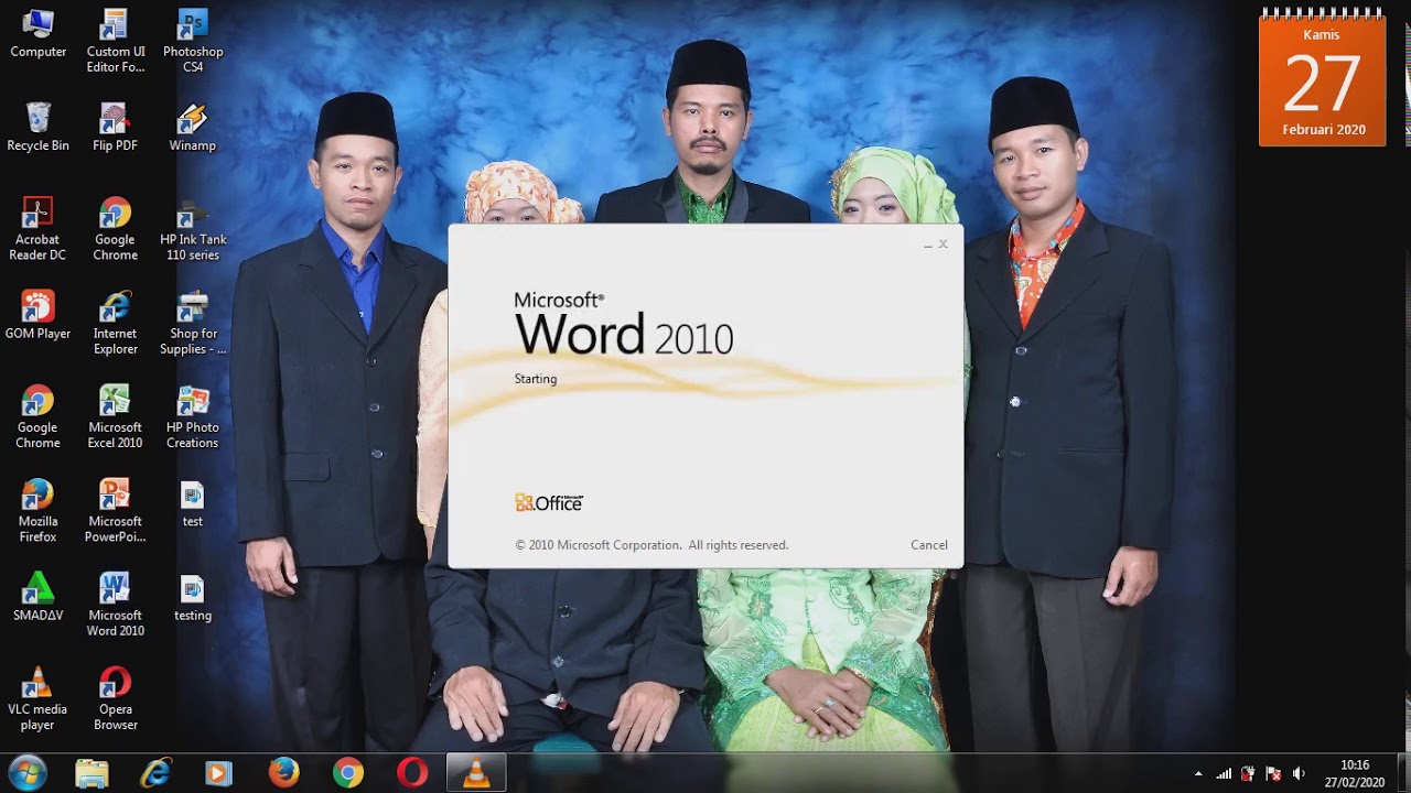 testing menjalankan percobaan perekaman layar laptop dengan VCL Media ...