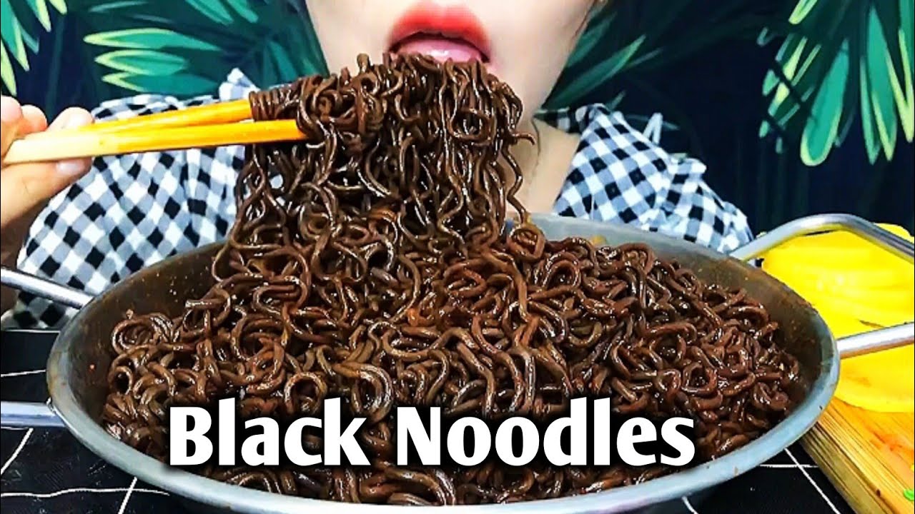 Spicy Black Noodles Challenge - YouTube