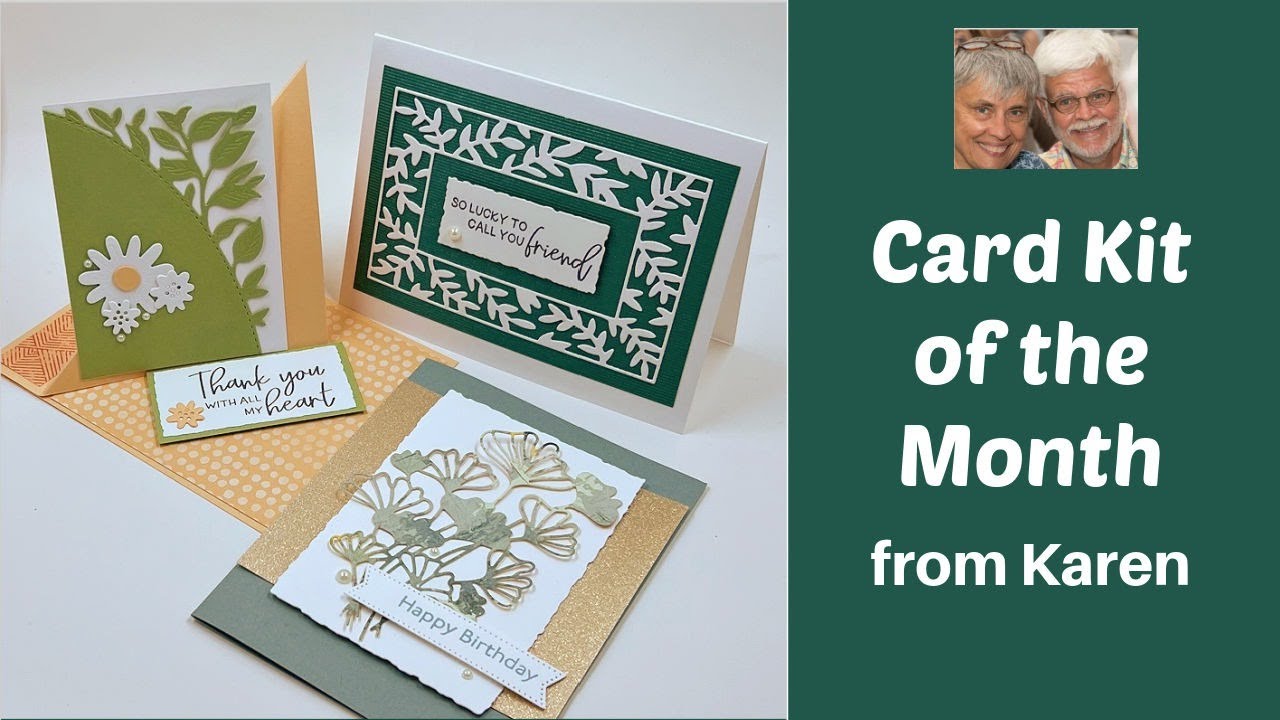 Karen's Card Kit of the Month/April Dies - YouTube