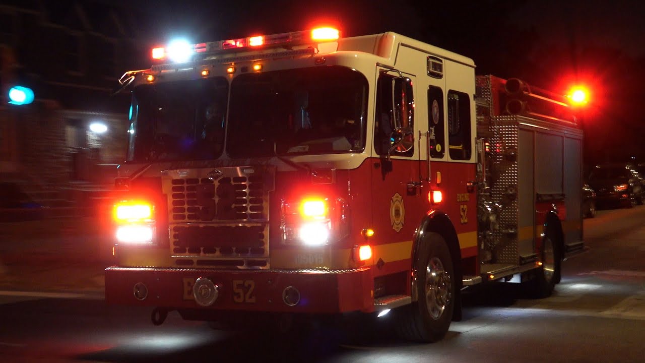 Philadelphia Fire Department Engine 52 Responding - YouTube