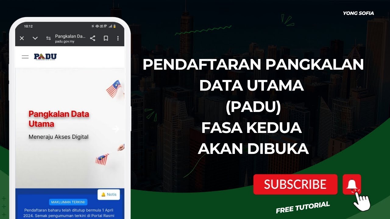 PENDAFTARAN PANGKALAN DATA UTAMA (PADU) FASA KEDUA AKAN DIBUKA - YouTube