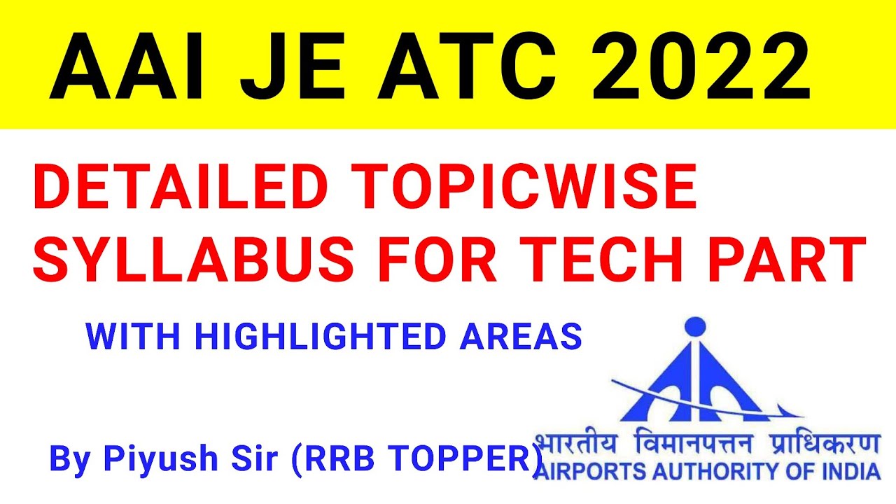 aai atc syllabus 2022/AAI ATC junior executive exam pattern 2022/aai ...