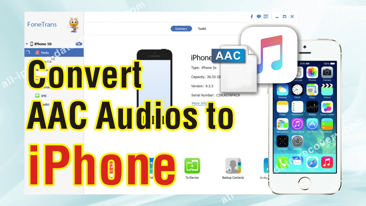 Easy Way to Convert AAC Audios to iPhone 7/6S Plus/6S - YouTube