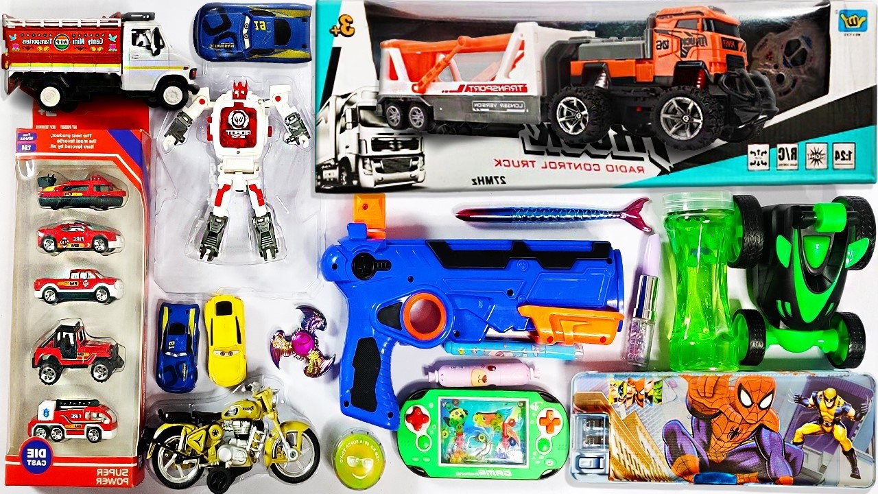 Top 10 Toys Collection🤑Airplane Launcher Gun, Truck, Tempo, Hot Wheels ...