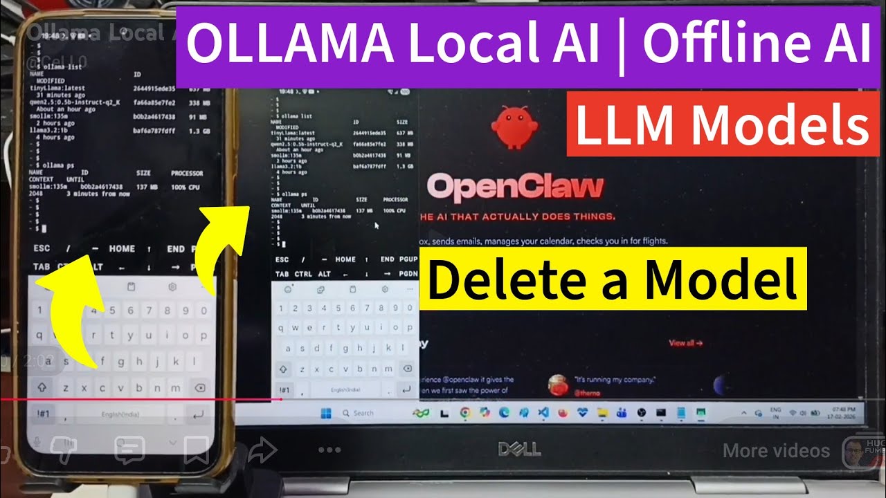 Ollama Local AI | How to Delete a Model From Ollama | Ollama Offline AI ...