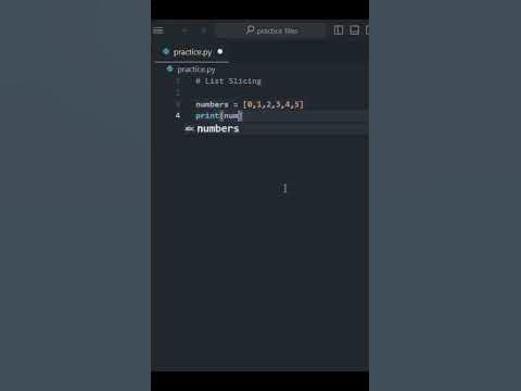 List Slicing | #python #pythonprogramming #coding #learnpython #pythonforbeginners - YouTube