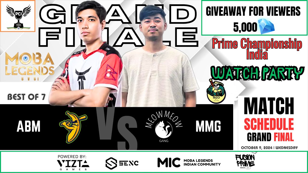 🔴ABM vrs. Meow Meow Gang | Watch Party | Grand Final | Mizo ML Guide ...