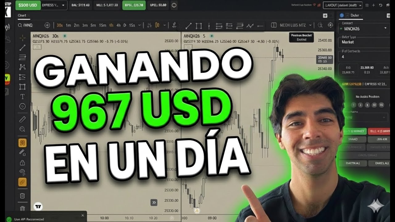 TRADE RECAP GANANDO 967 USD 06/01/2026 - YouTube