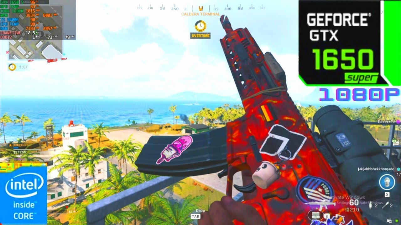 CALL OF DUTY WARZONE GTX 1650 SUPER + I5 9400F + 8GB Ram - YouTube