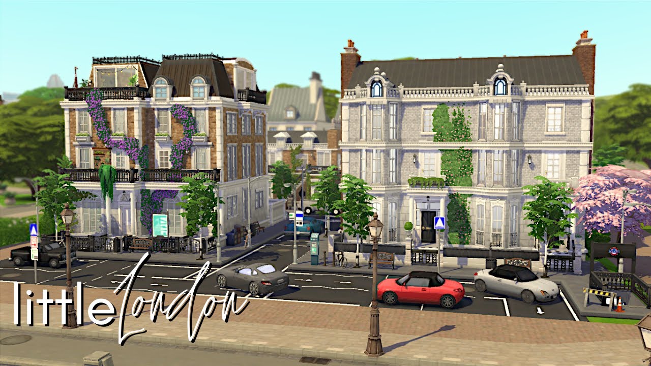 Little London | British Townhouses - The Sims 4 Speedbuild | NO CC # ...